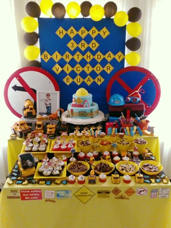 Construction Theme Candy Buffet | Angela Christi's Online Diary